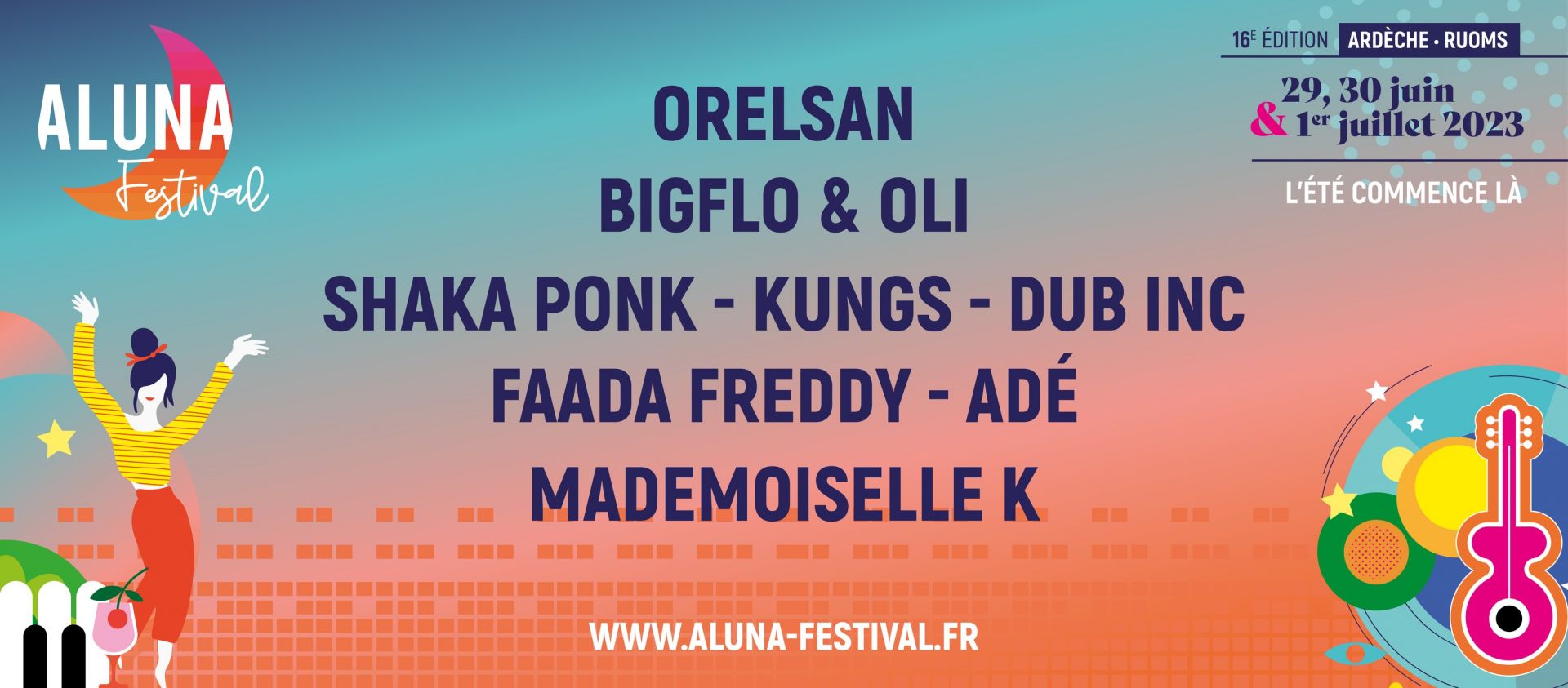 Ardèche : Les premiers noms de l'Aluna Festival annoncés